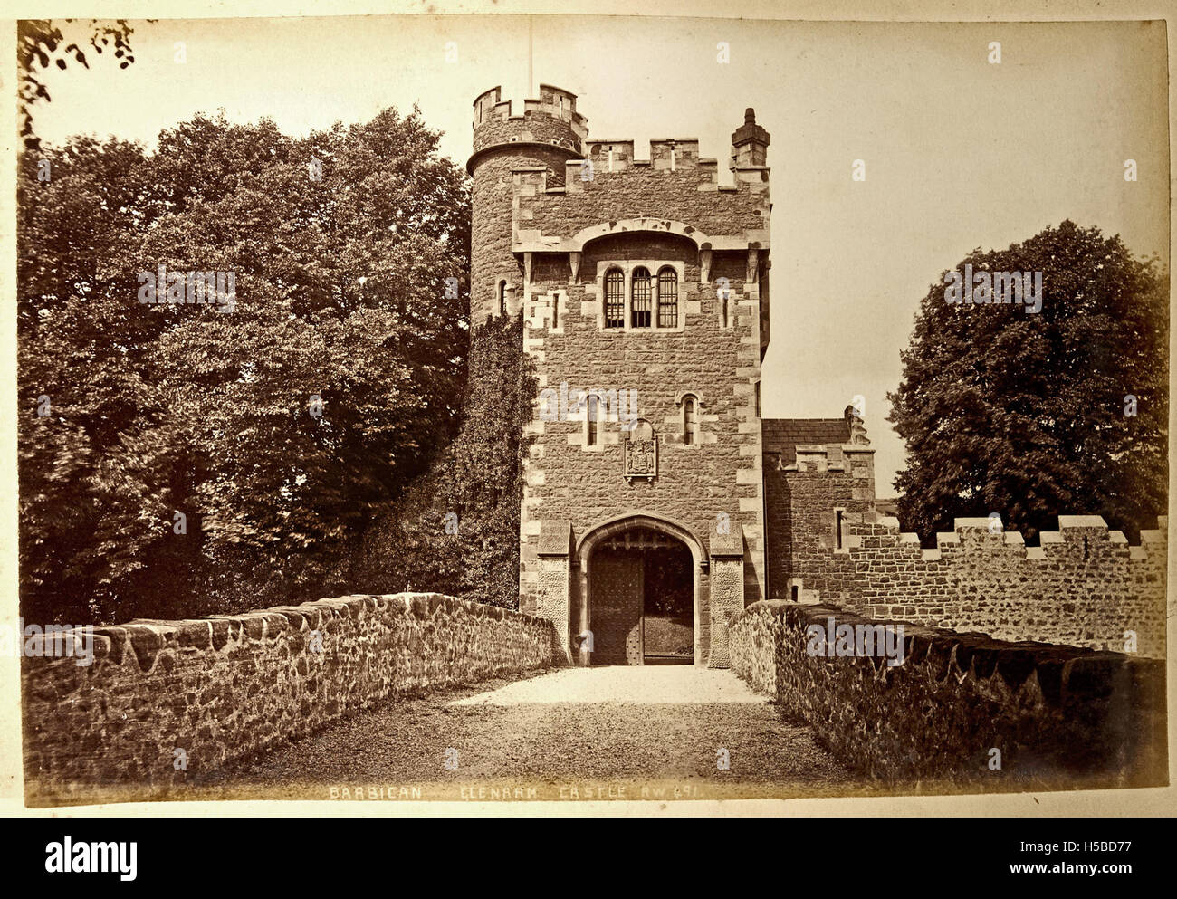 The Barbican Bridge is a significant feature of Glenarm Castle, located ...