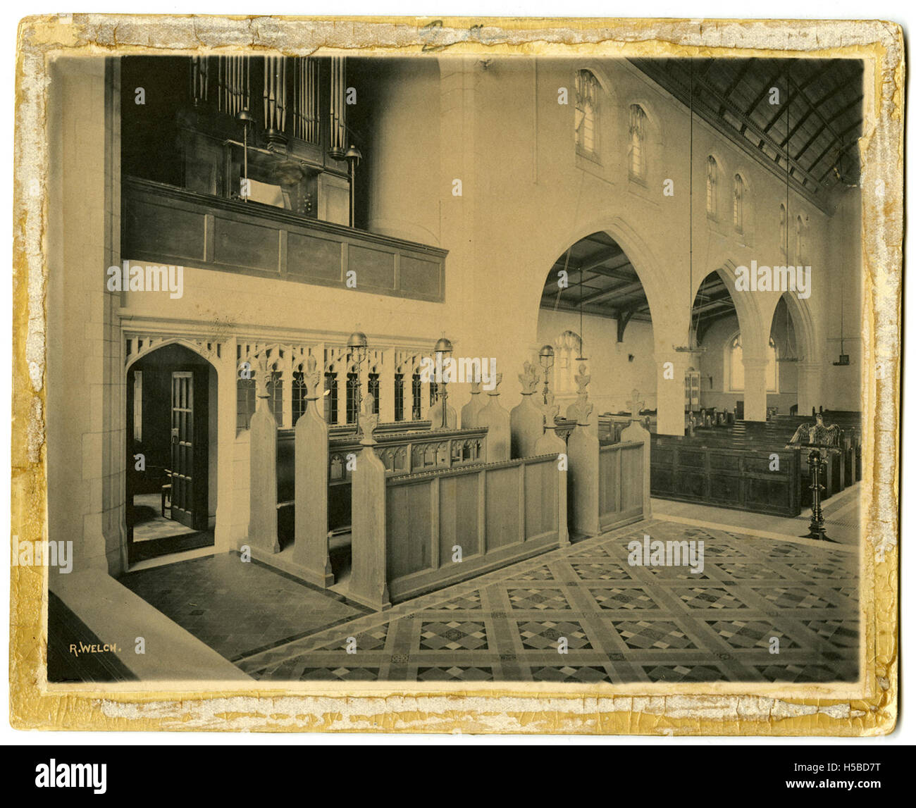 Interior church showing architectural hi-res stock photography and ...