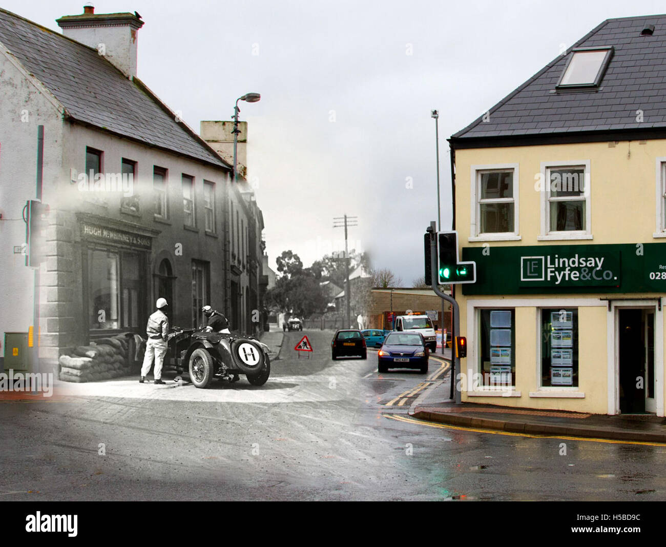 This photograph depicts Castle Street in Comber, County Down, offering ...