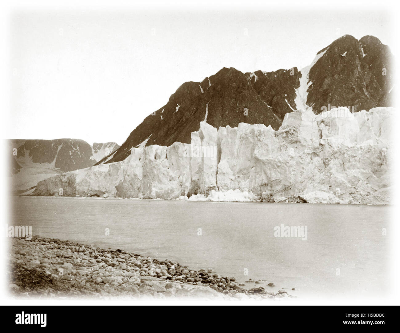 This image from a polar exploration expedition shows the harsh ...