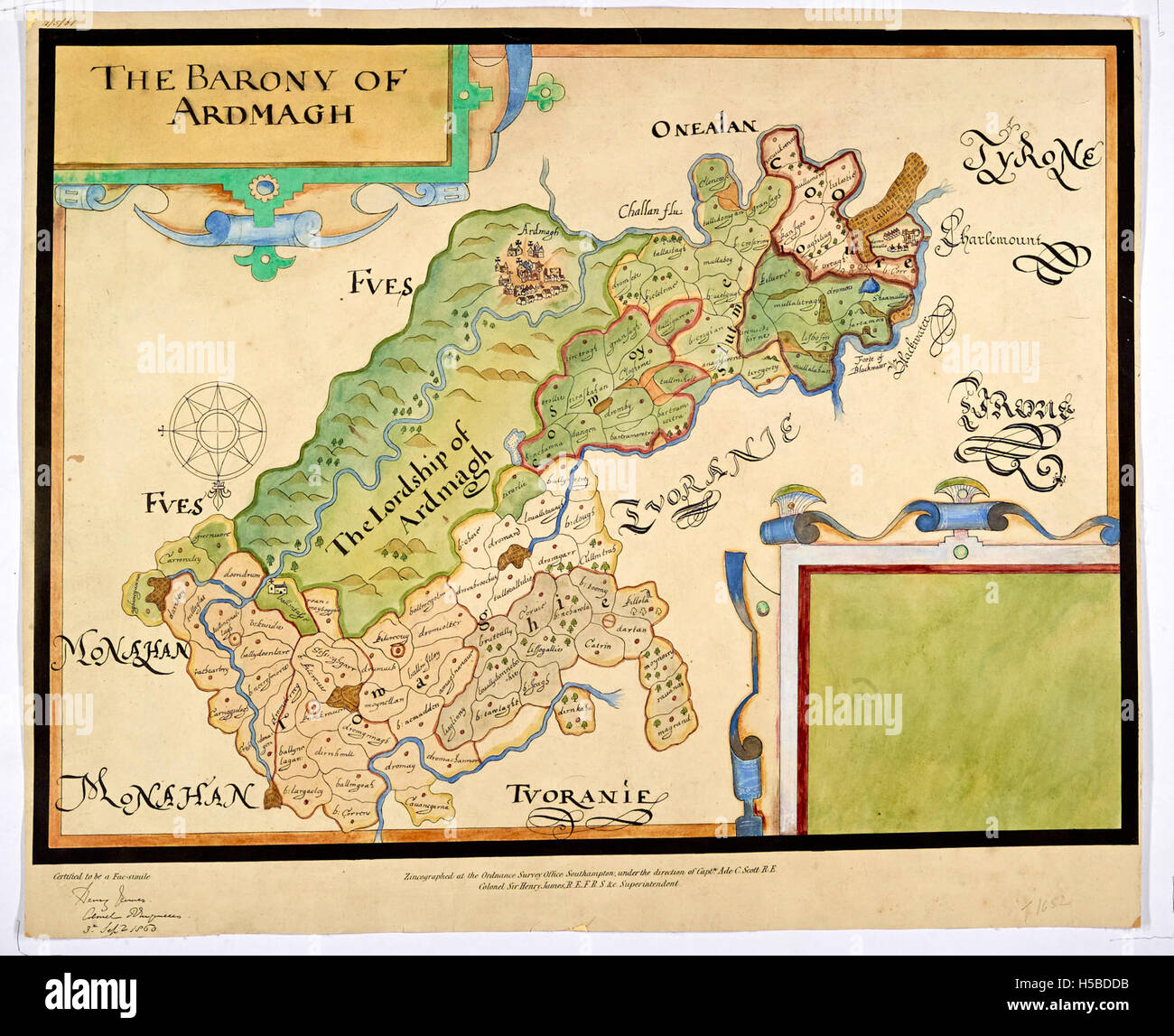 These 17th-century maps of the Barony of Ardmagh provide a detailed ...