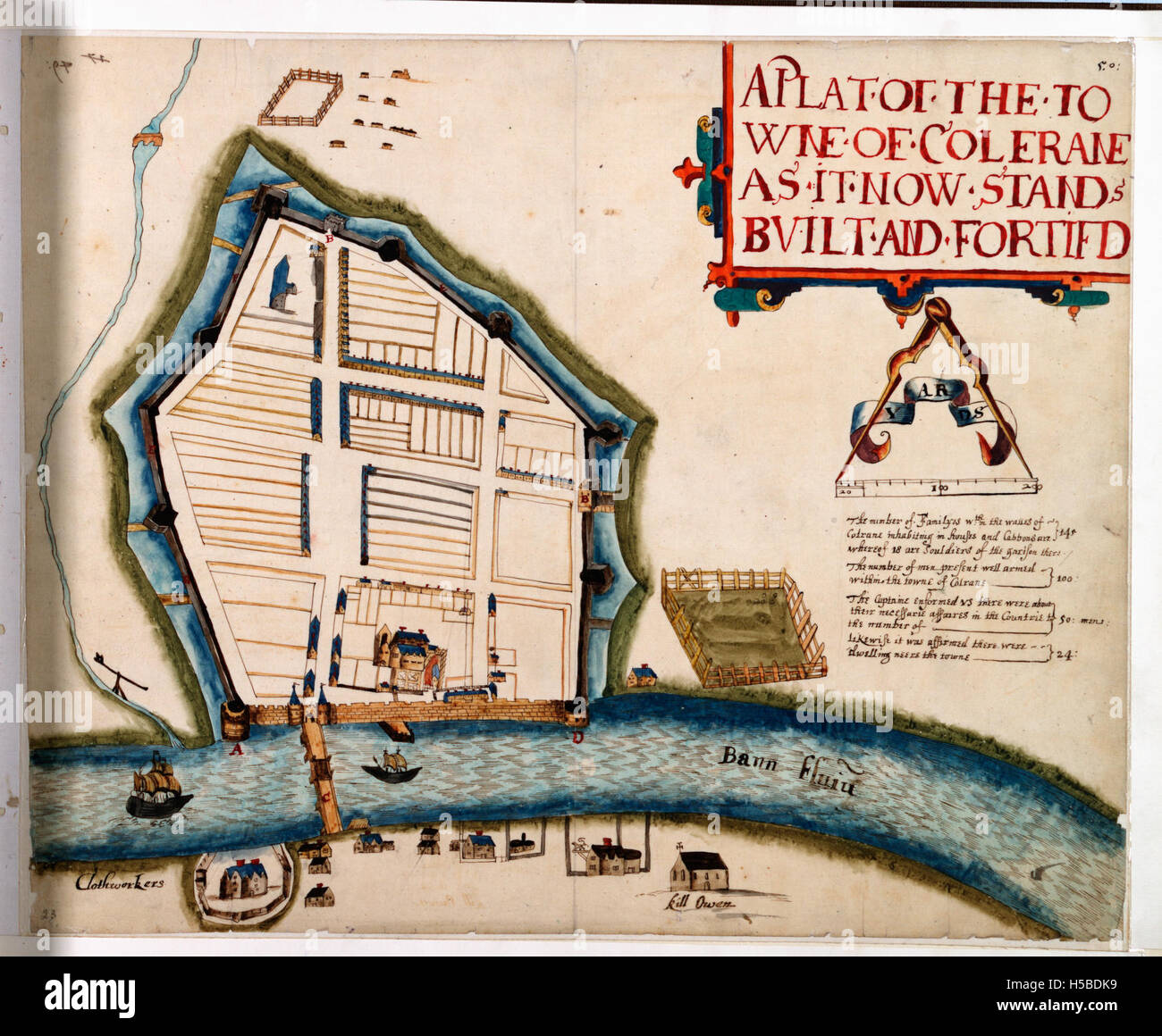Map of londonderry hi-res stock photography and images - Alamy