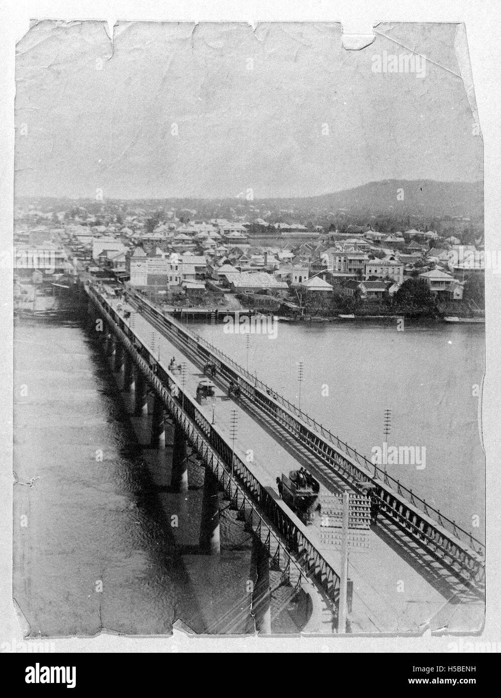 The Victoria Bridge, constructed between 1890 and 1893, spans the ...