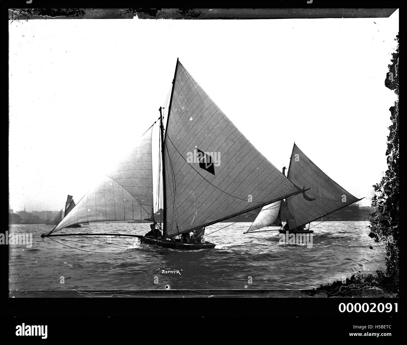 The yacht ZEPHYR was seen sailing on Sydney Harbour, known for its ...