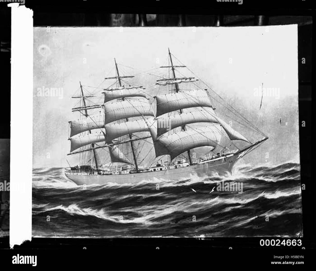 Fully rigged three masted hi-res stock photography and images - Alamy