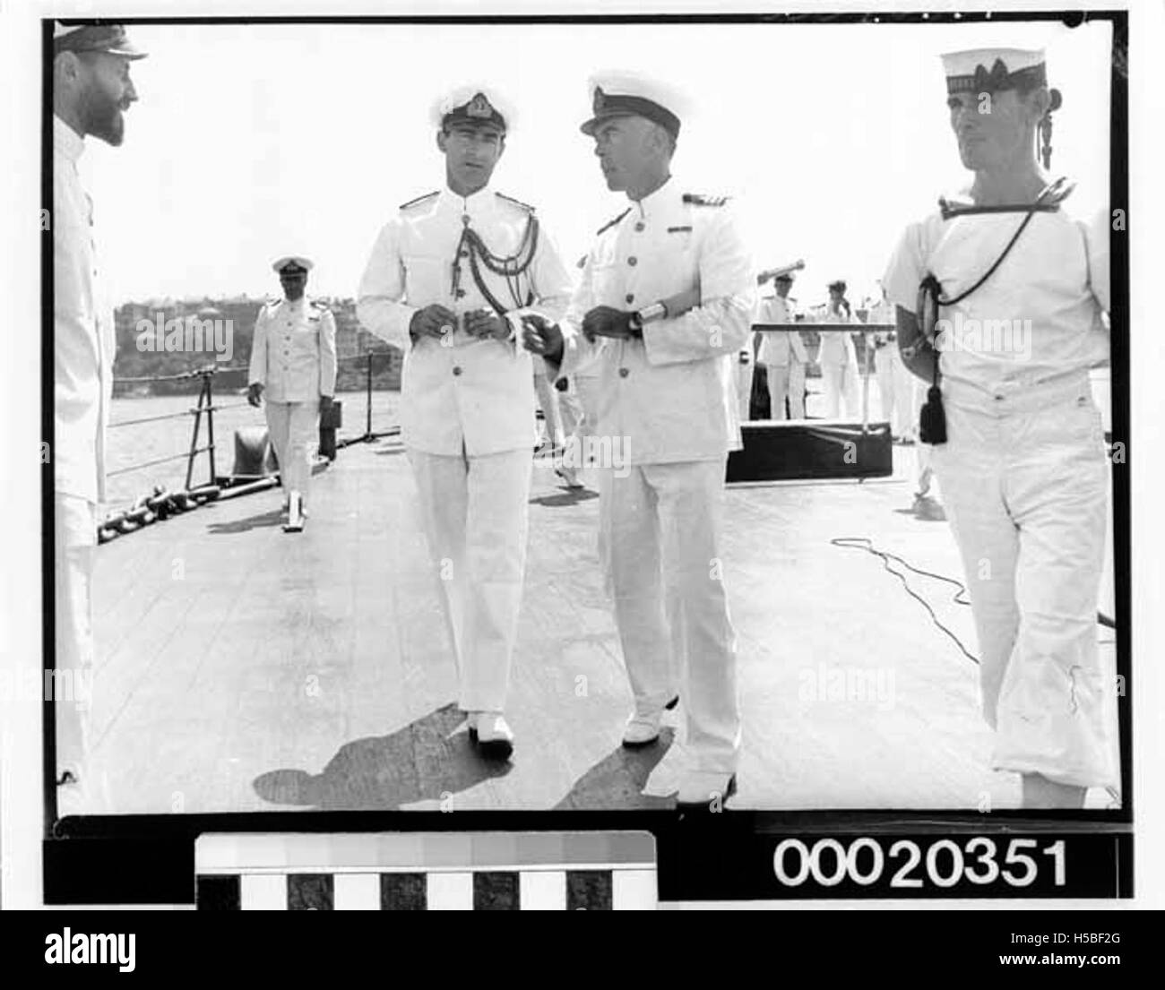 A photograph showing an unidentified Royal Australian Navy Lieutenant ...