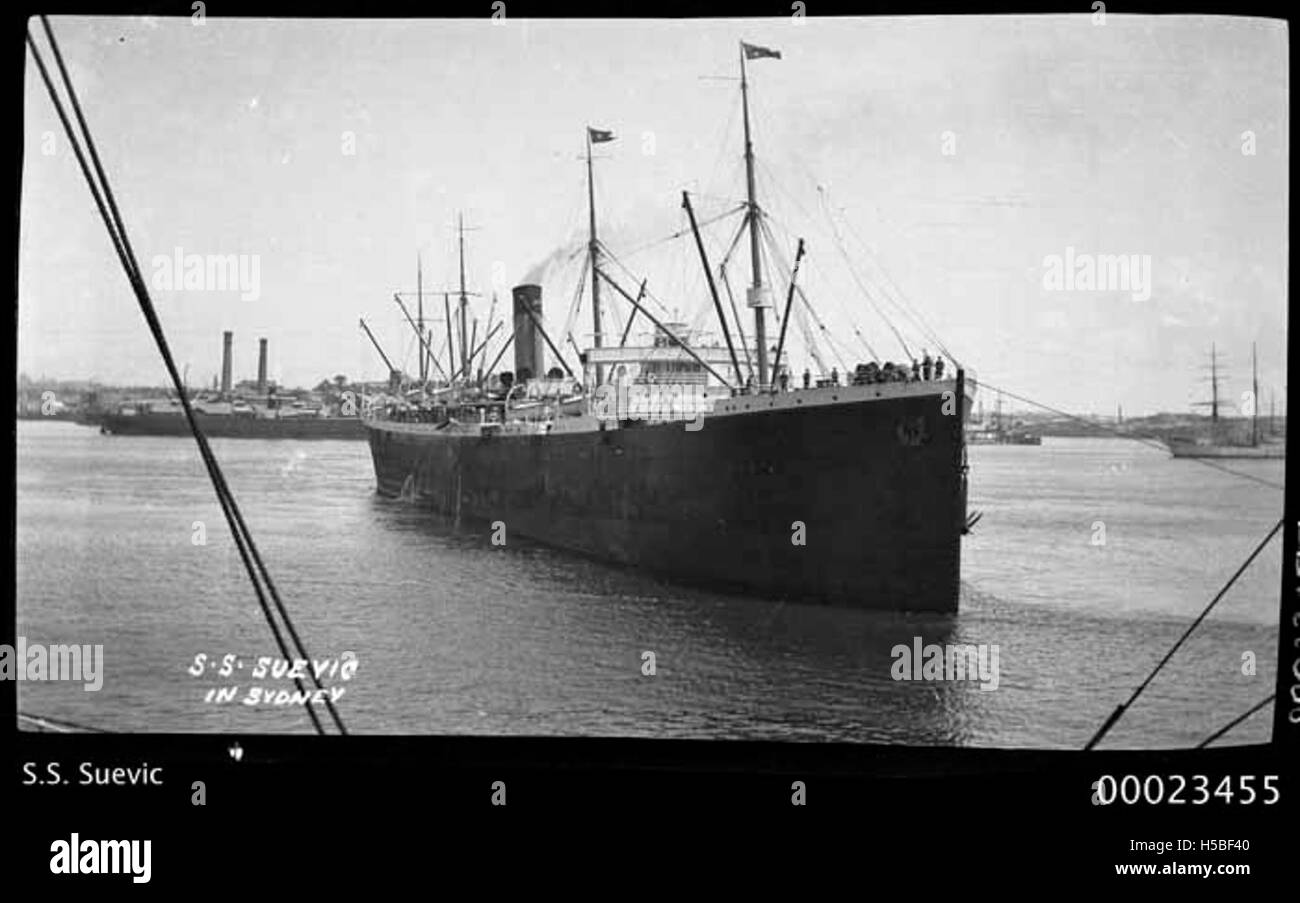 SS SUEVIC in Sydney Stock Photo - Alamy
