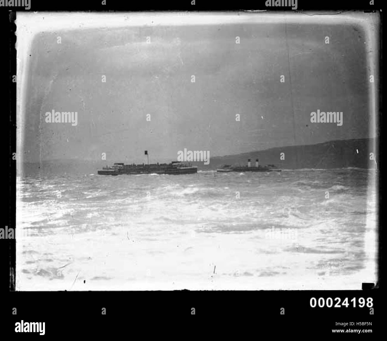 Ferries under steam in Sydney Harbour Stock Photo - Alamy