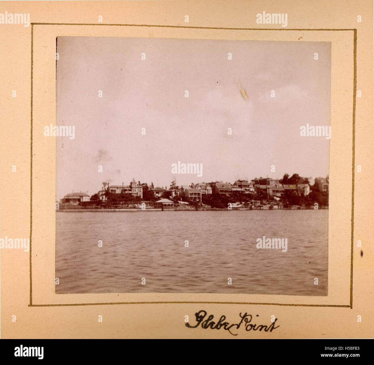 The image likely depicts the buildings along Glebe Point in Sydney ...