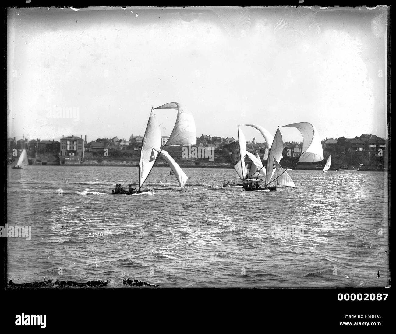 One sailing boat in Black and White Stock Photos & Images - Alamy
