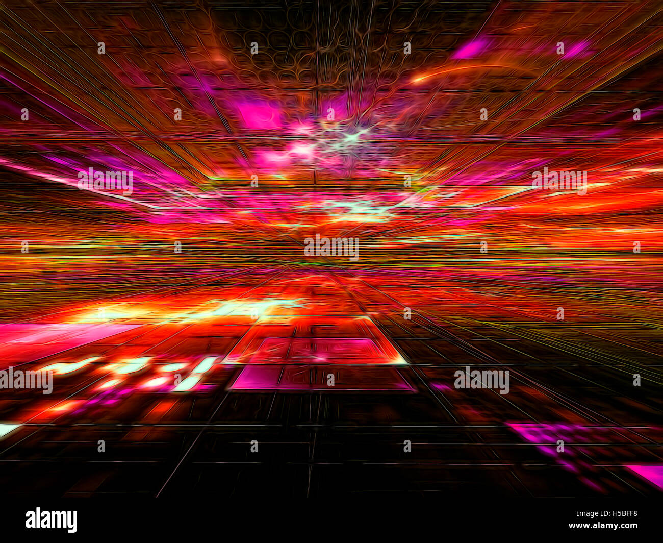 Abstract tech bright background - digitally generated image Stock Photo ...
