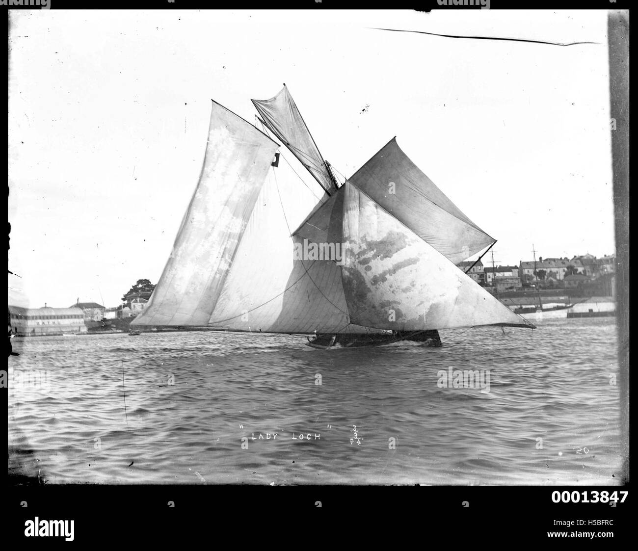 LADY LOCH under sail on Sydney Harbour Stock Photo - Alamy