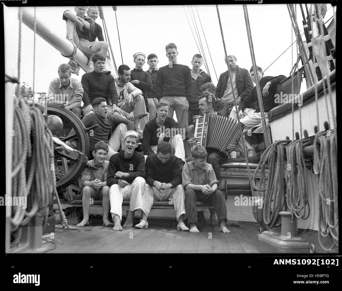 Crew exchange Black and White Stock Photos & Images - Alamy