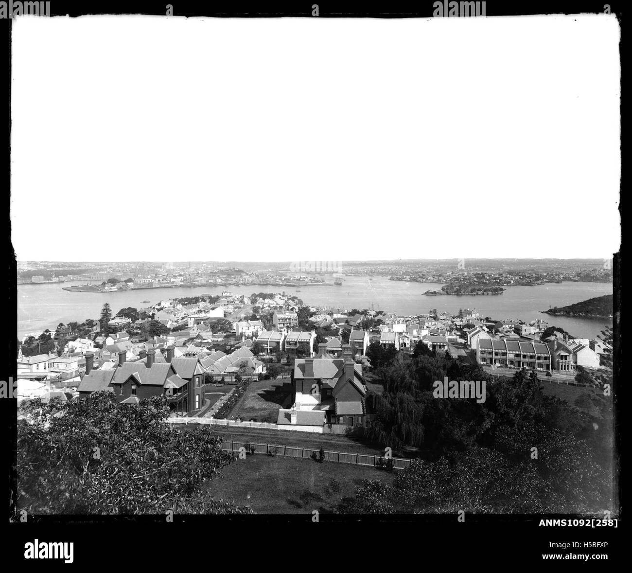 The view of Sydney Harbour from Bernard Holterman's house in Lavender ...
