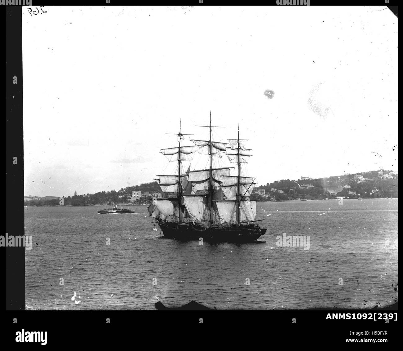 Three masted ship with unfurled sails Stock Photo - Alamy Three masted ship with unfurled sails Stock Photo - Alamy