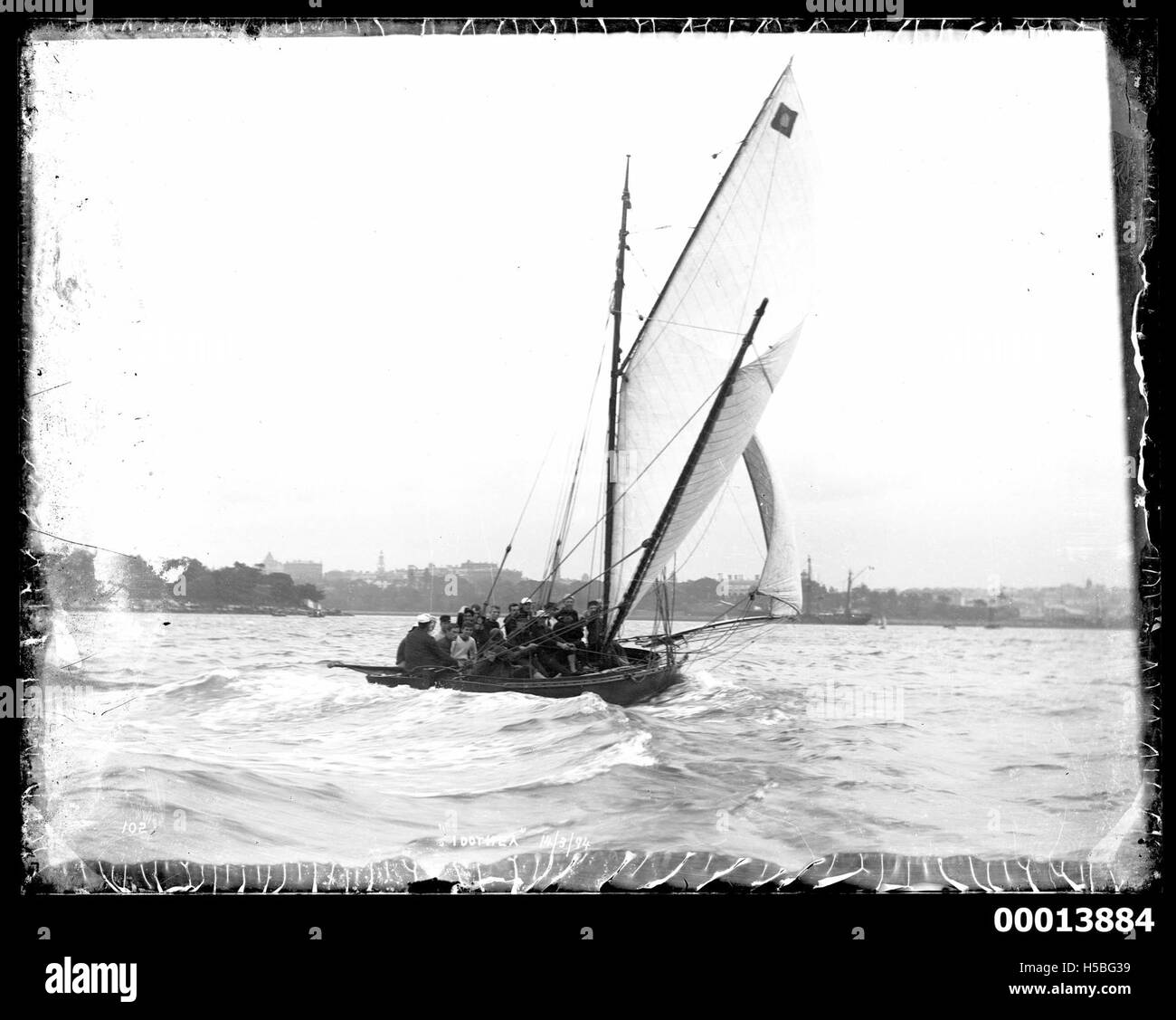 The 24-footer yacht, IDOTHEA, is seen sailing on Sydney Harbour. This ...