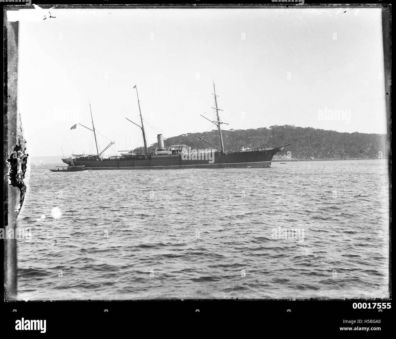 An unidentified vessel captured in a photograph, showcasing maritime ...