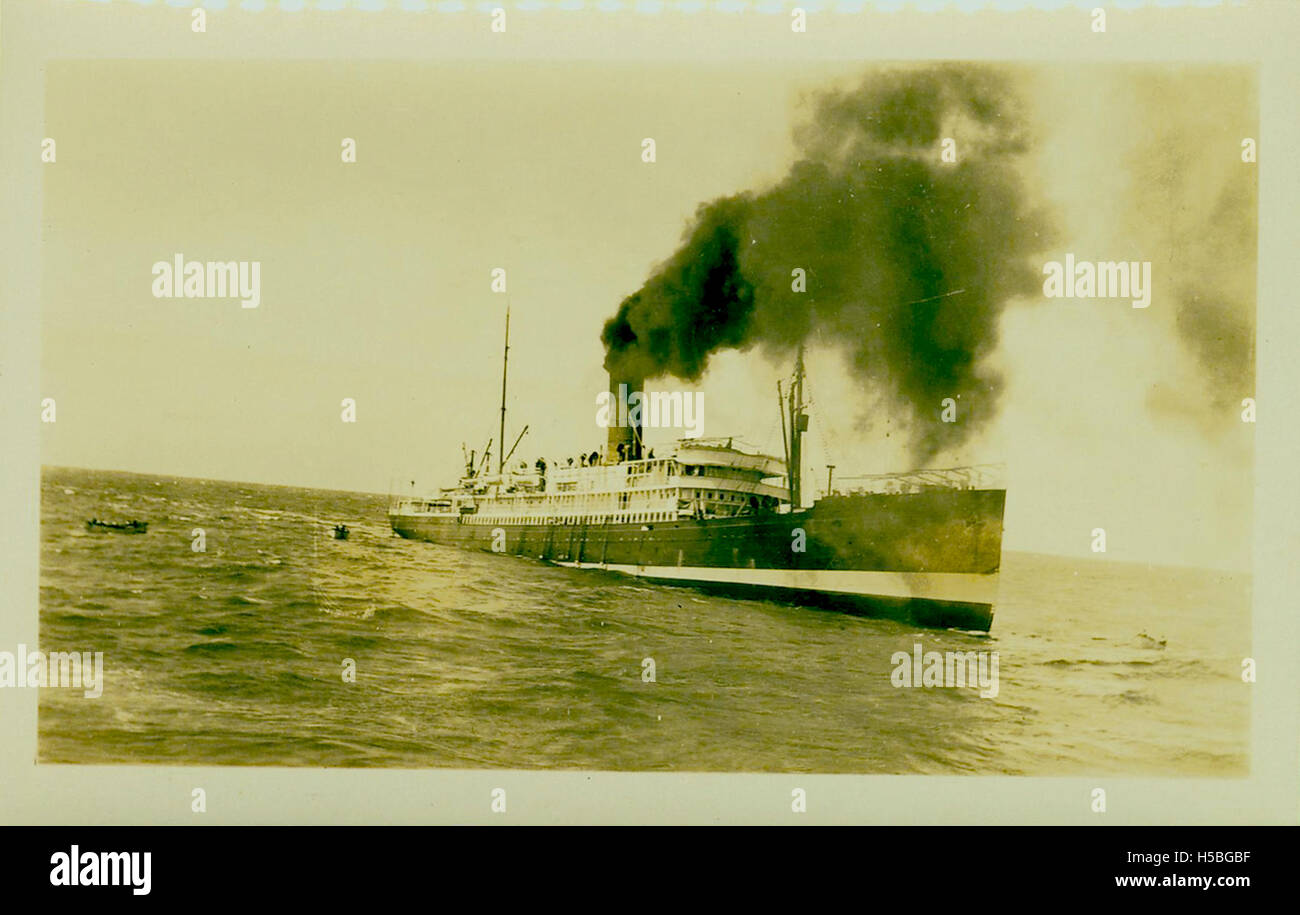 The sinking of the SS Tahiti, a significant maritime disaster, is ...