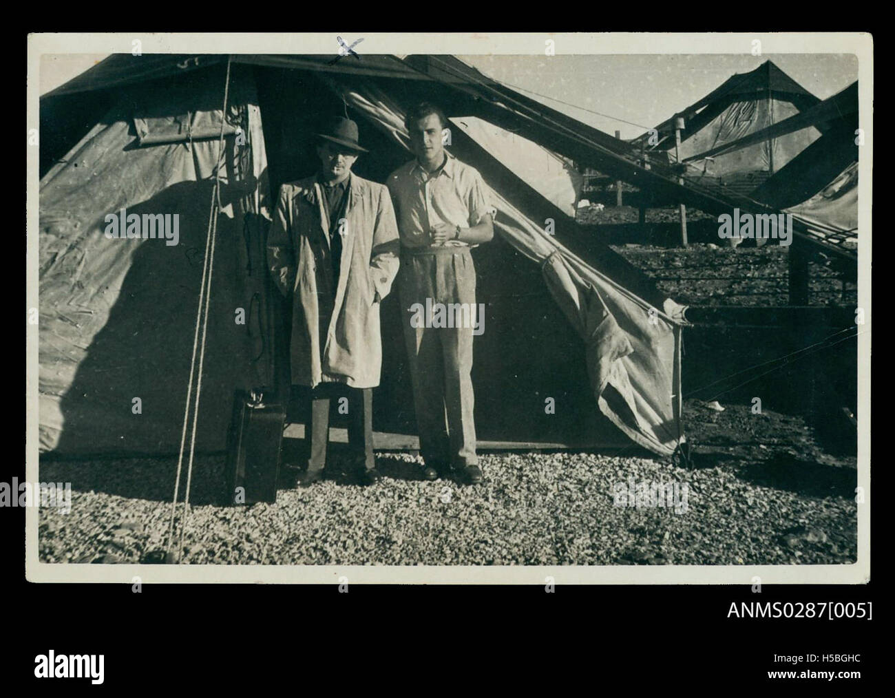 Alex Nypl (Newman) and Pavel Zurek are photographed together at Woomera ...