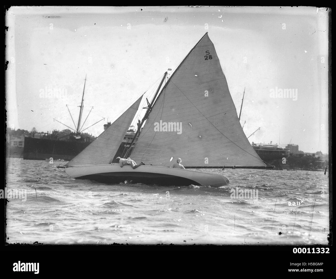 A photograph of the Sloop THE RIP sailing in Sydney Harbour. This image ...