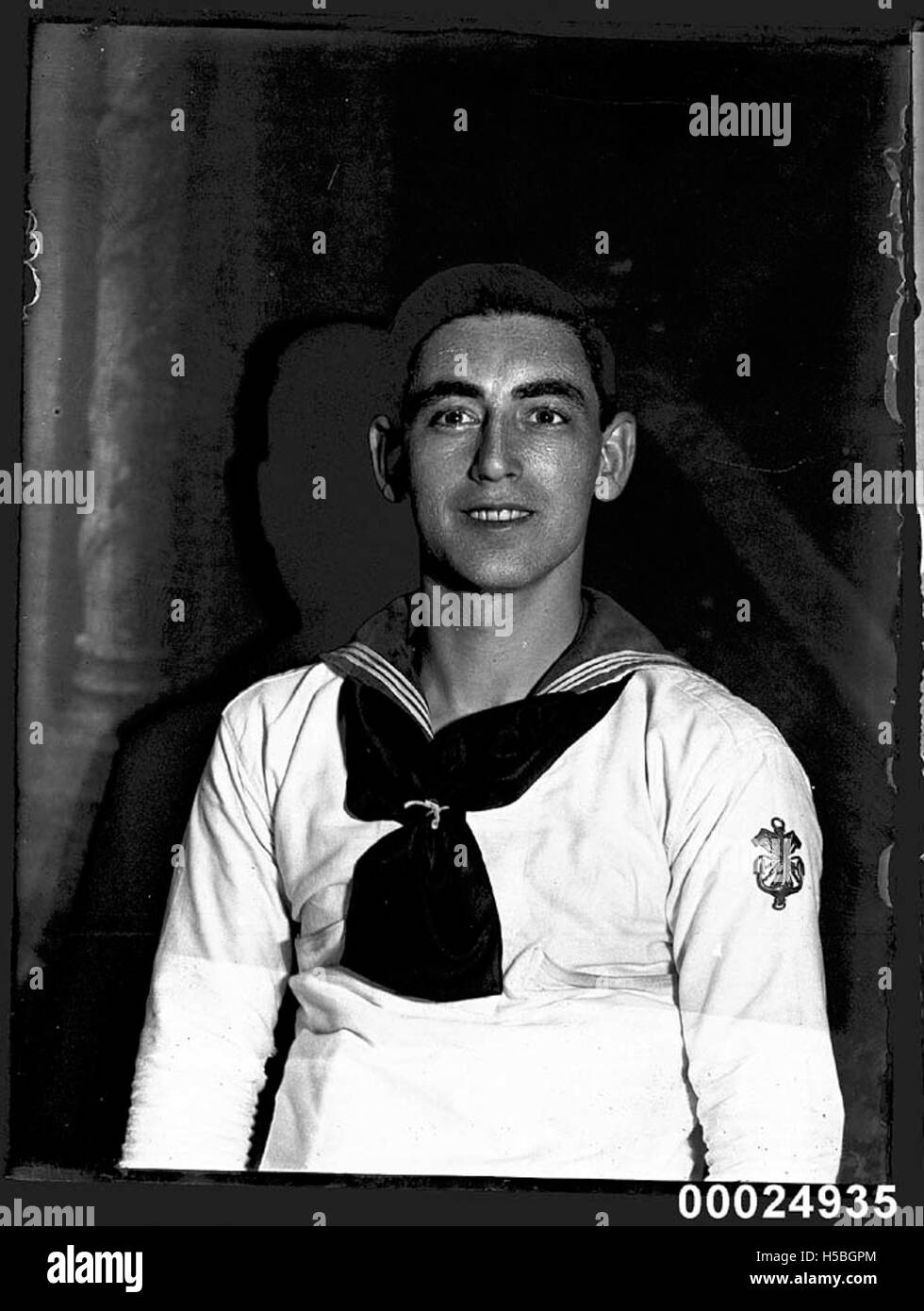 The sailor depicted in the image is aboard the Spanish Navy's training ...