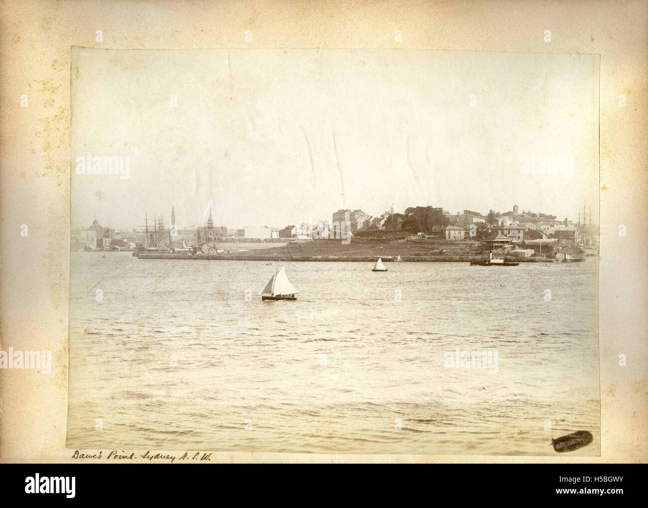 A view of Dawes Point in Sydney, New South Wales, showcasing the city's ...