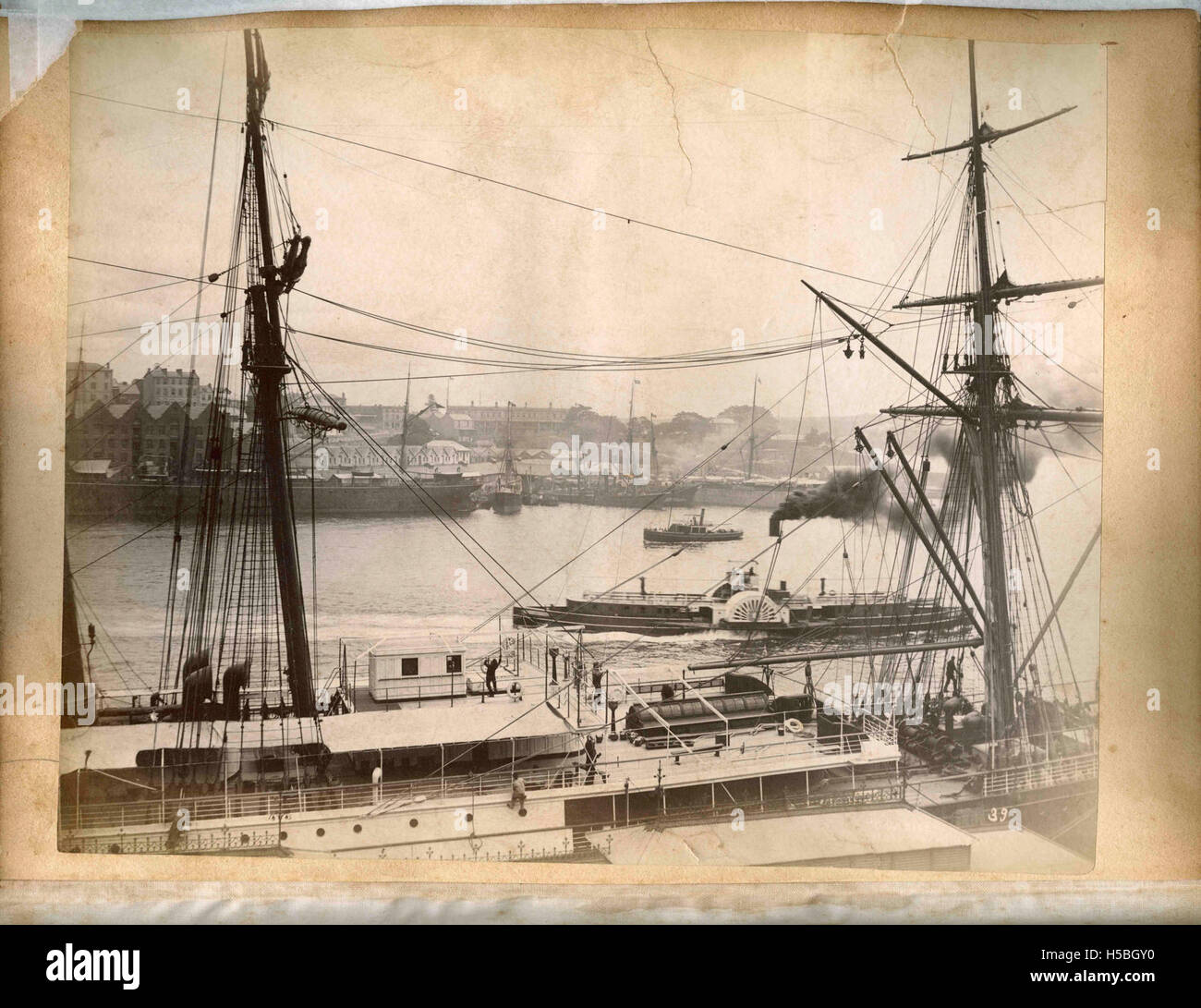 Circular Quay in Sydney Harbour is a bustling maritime hub, shown with ...