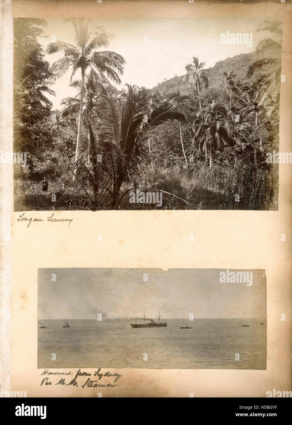 This image shows Tongan scenery, possibly captured during a voyage ...