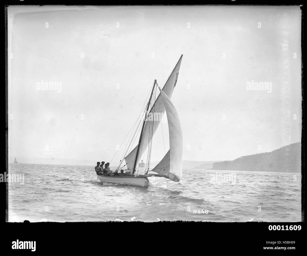 Sloop on Sydney Harbour Stock Photo - Alamy
