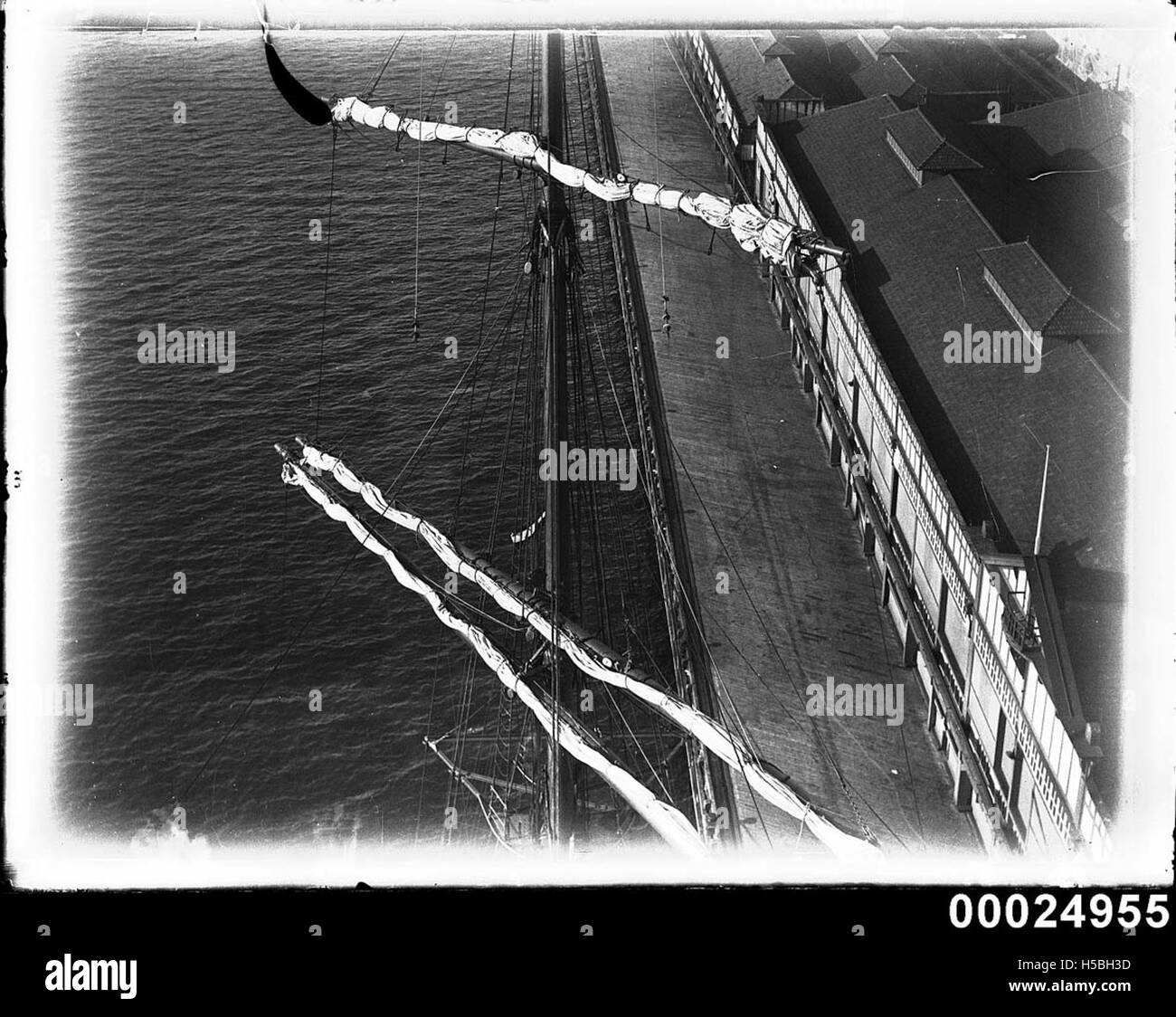 A photograph of the ship Magdalene Vinnen docked at the port of ...