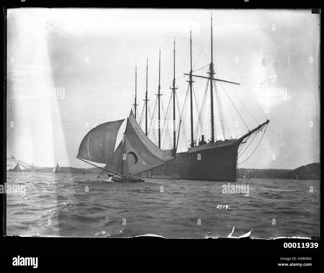 Six masted schooner hi-res stock photography and images - Alamy