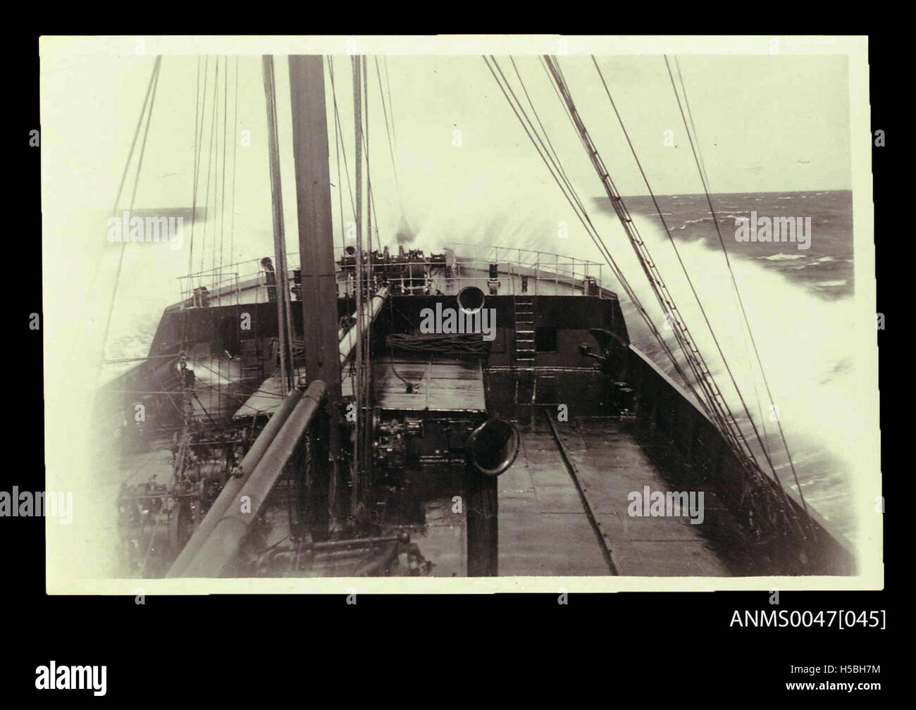 The SS BARWON, a passenger and cargo ship, is pictured at sea between ...