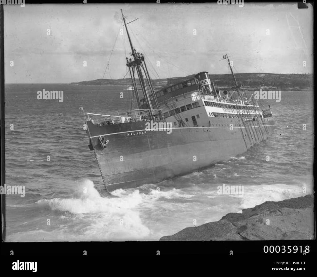 MV Malabar was a merchant vessel used for cargo transportation. The ...