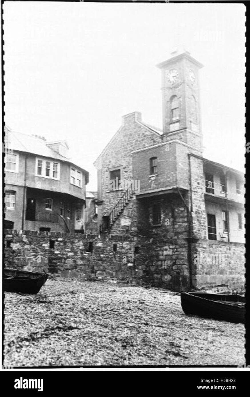 A clock tower located on the south coast of England. This structure ...