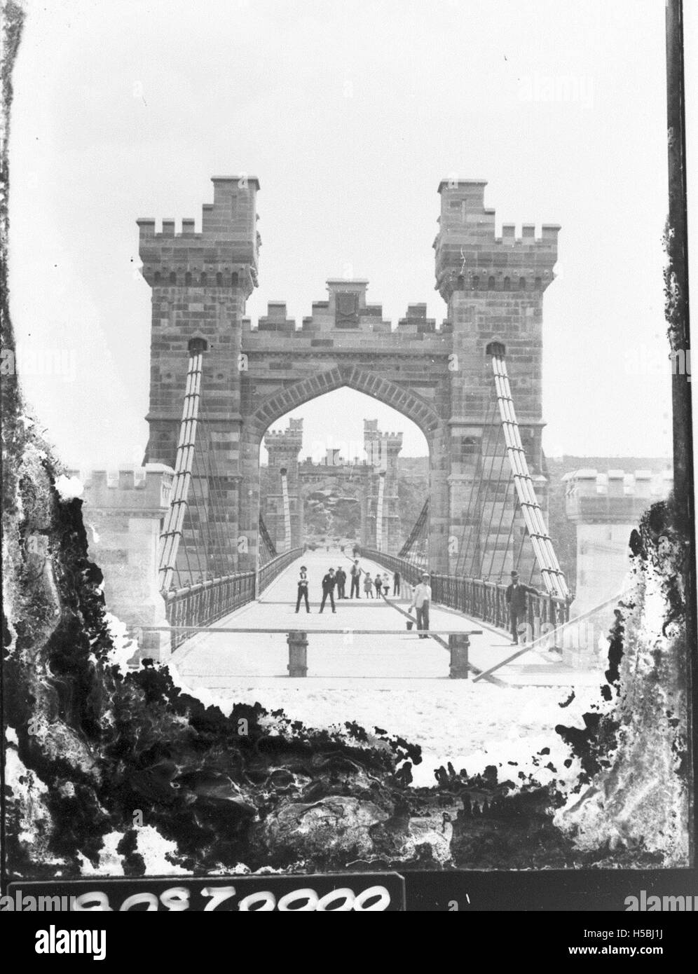 The Long Gully Bridge, shown in a photograph prior to its opening ...