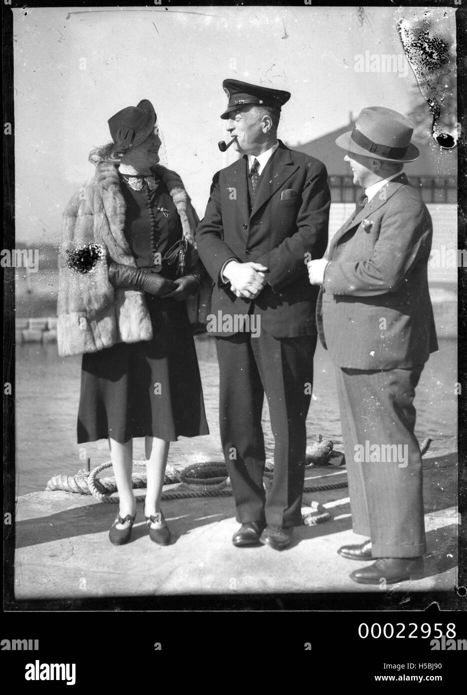 Count Felix von Luckner, a notable figure, is seen with his wife ...