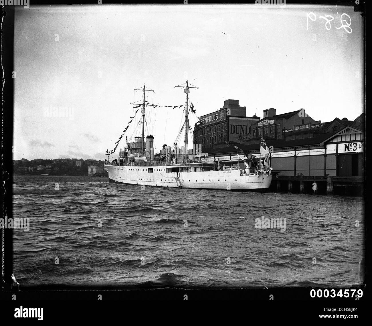 The Two-masted sloop HINDUSTAN was berthed at no. 3 wharf in Circular ...