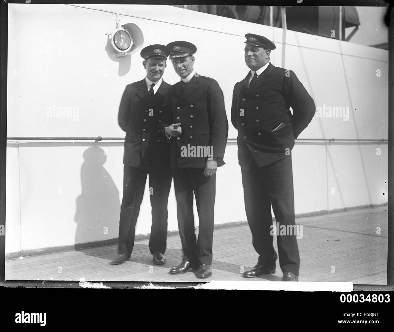 Deck of a ship Black and White Stock Photos & Images - Alamy