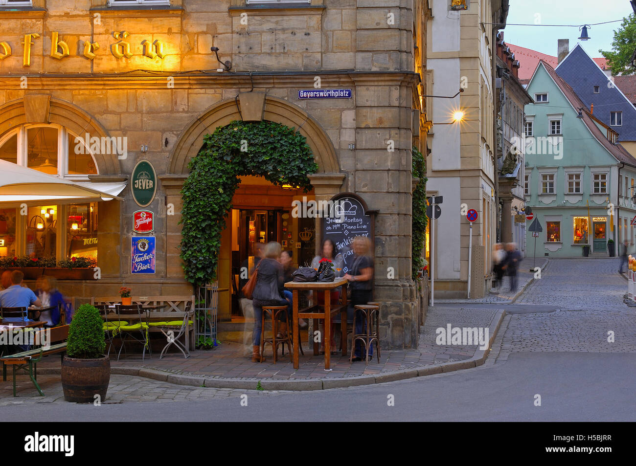 Bamberg, Restaurant, Old Town, UNESCO World Heritage site, Franconia ...