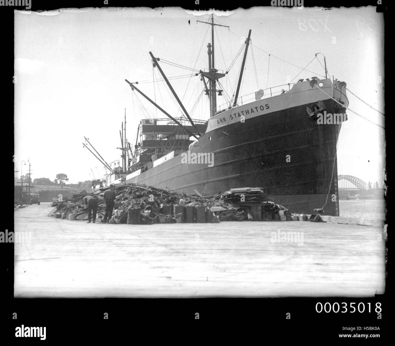 A historical photograph from the Hood Collection showing the SS Ann ...