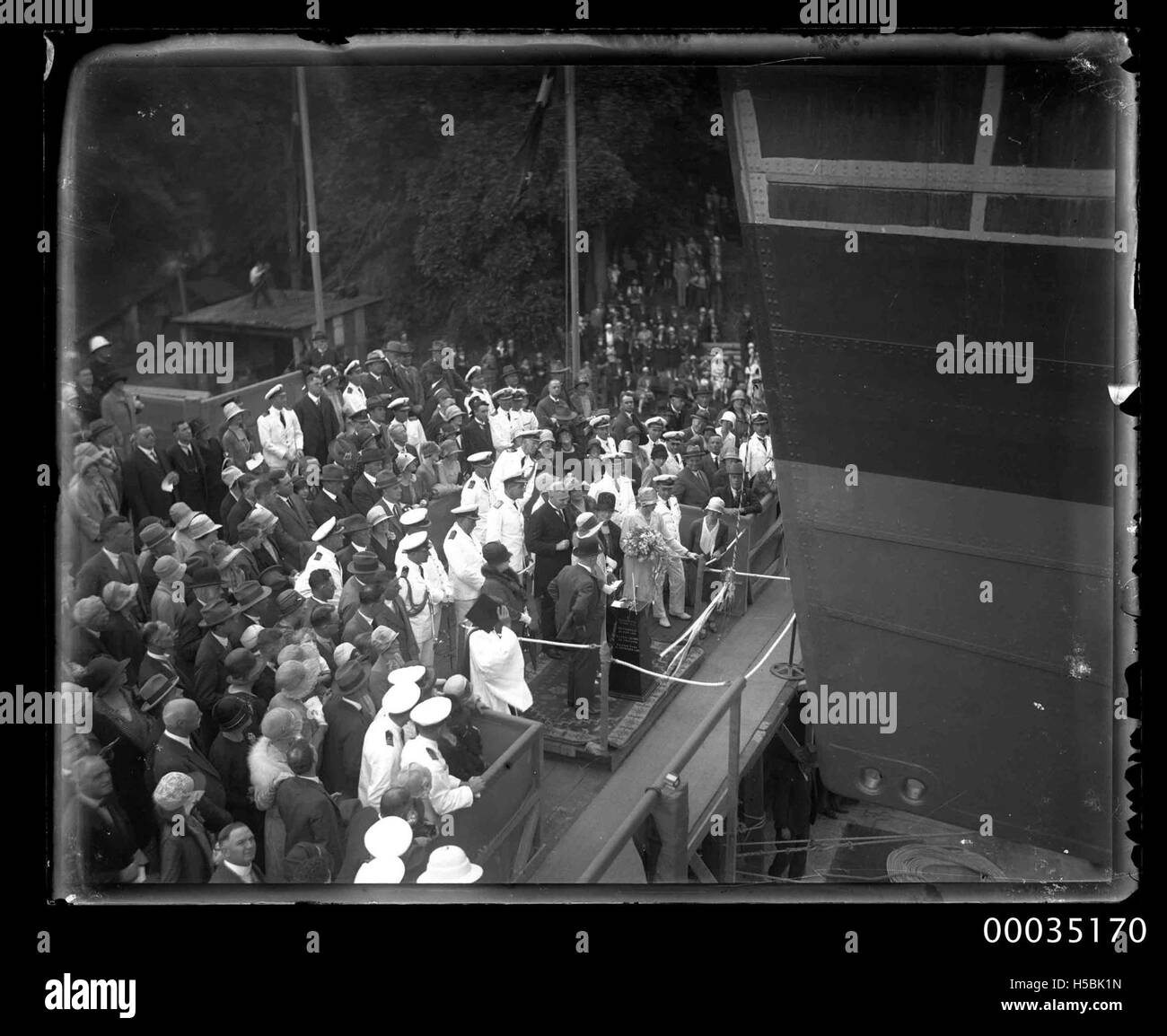 The HMAS Albatross I was launched at Cockatoo Island Dockyard, an ...