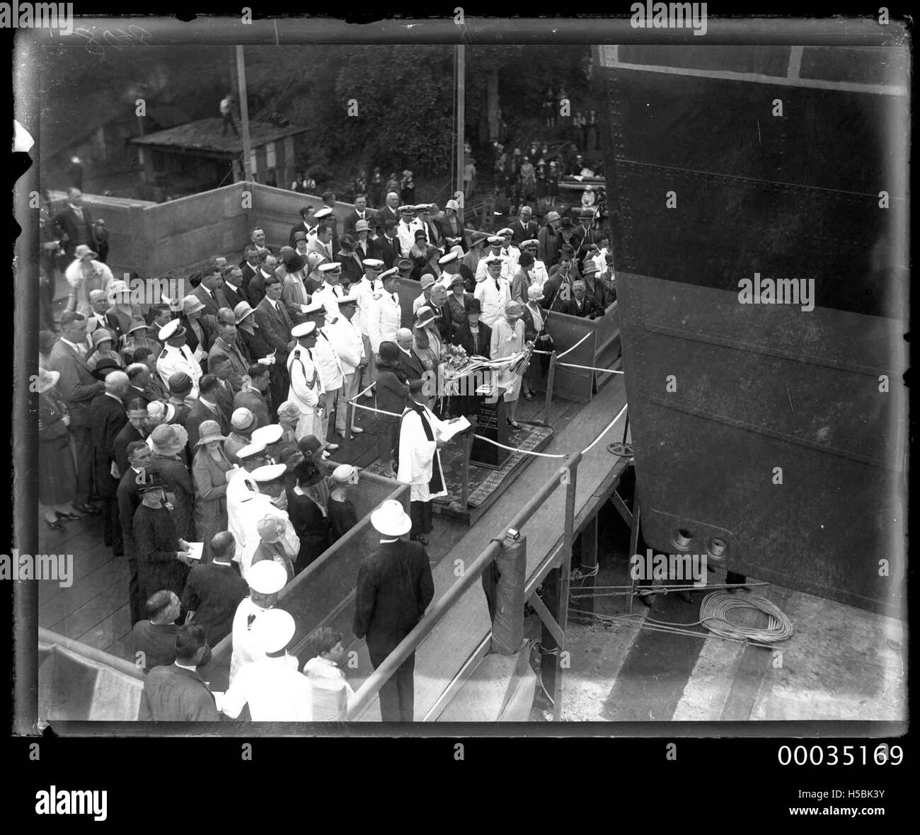 The HMAS Albatross I was launched from Cockatoo Island Dockyard, an ...