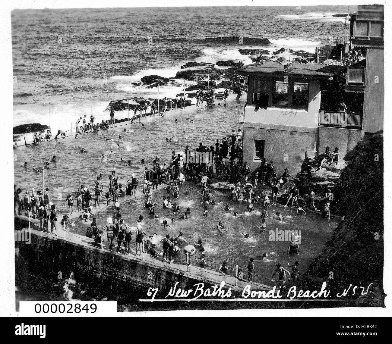 The New Baths at Bondi Beach, NSW, are a popular attraction in the area ...