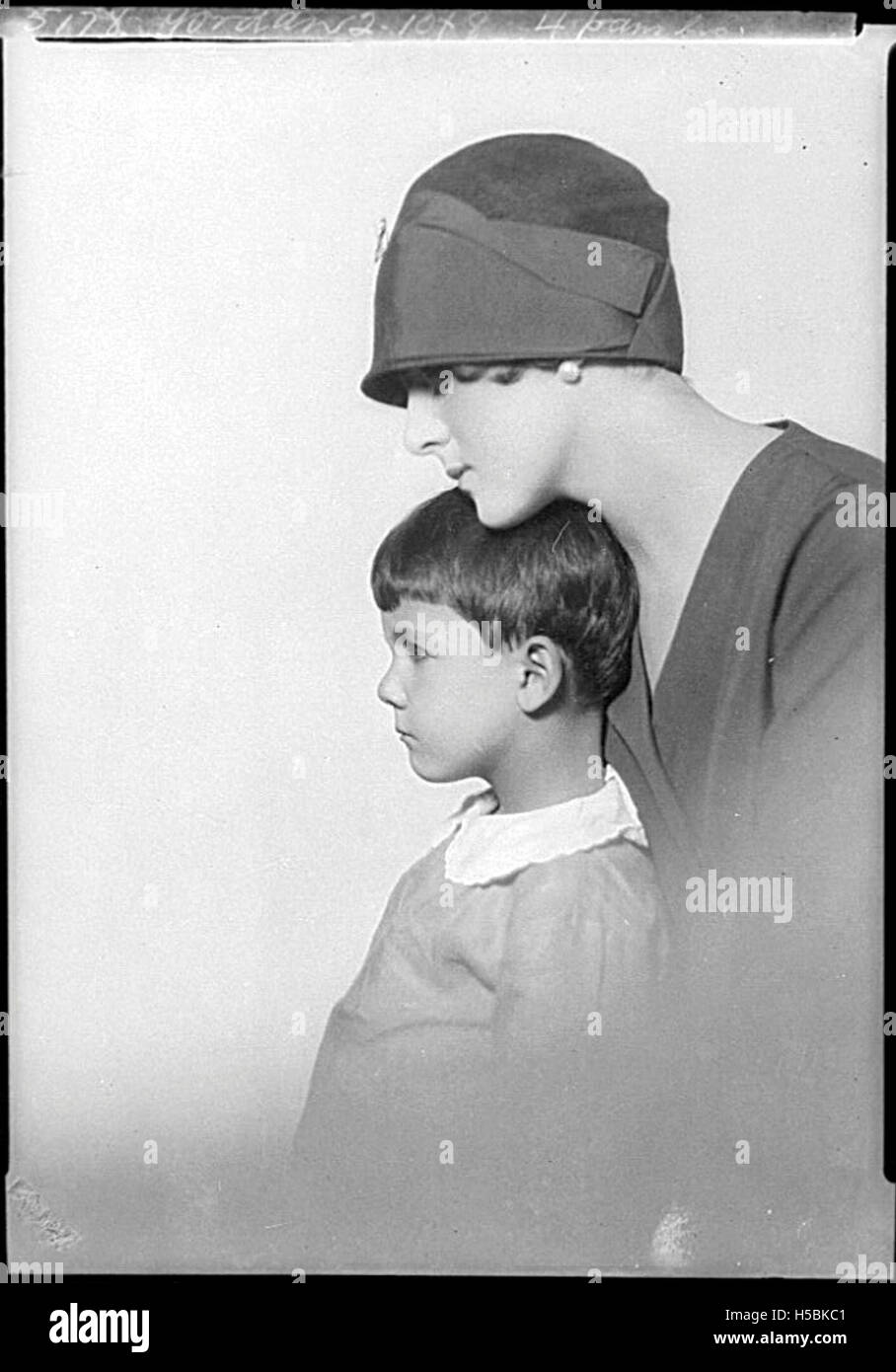 A portrait featuring a mother and child, likely from the Gordon family ...