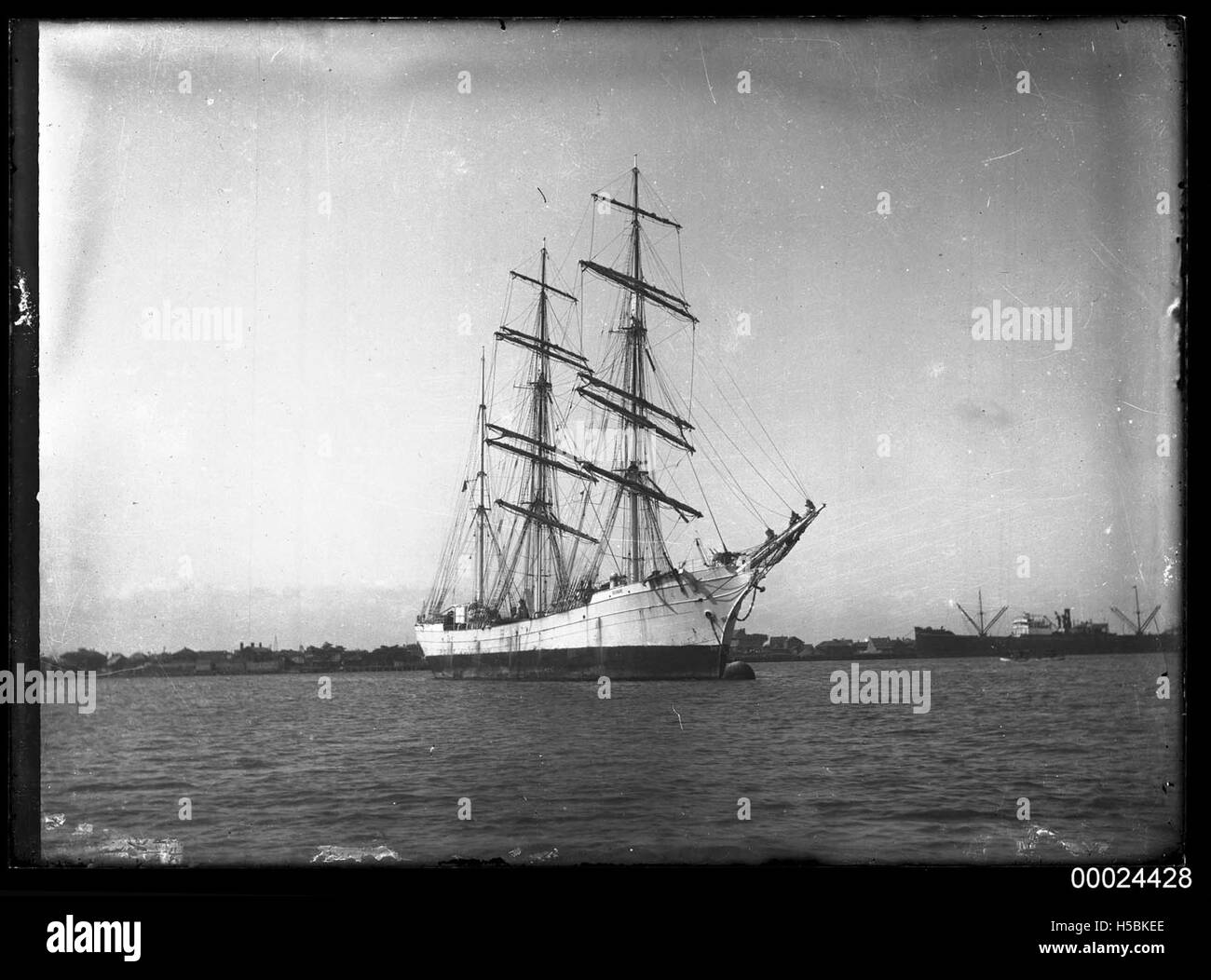 This photograph shows the starboard side of the French barque SV ...