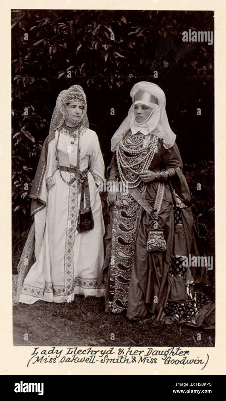 Lady Llechryd & her Daughter. (Miss Oakwell-Smith & Miss Goodwin Stock ...