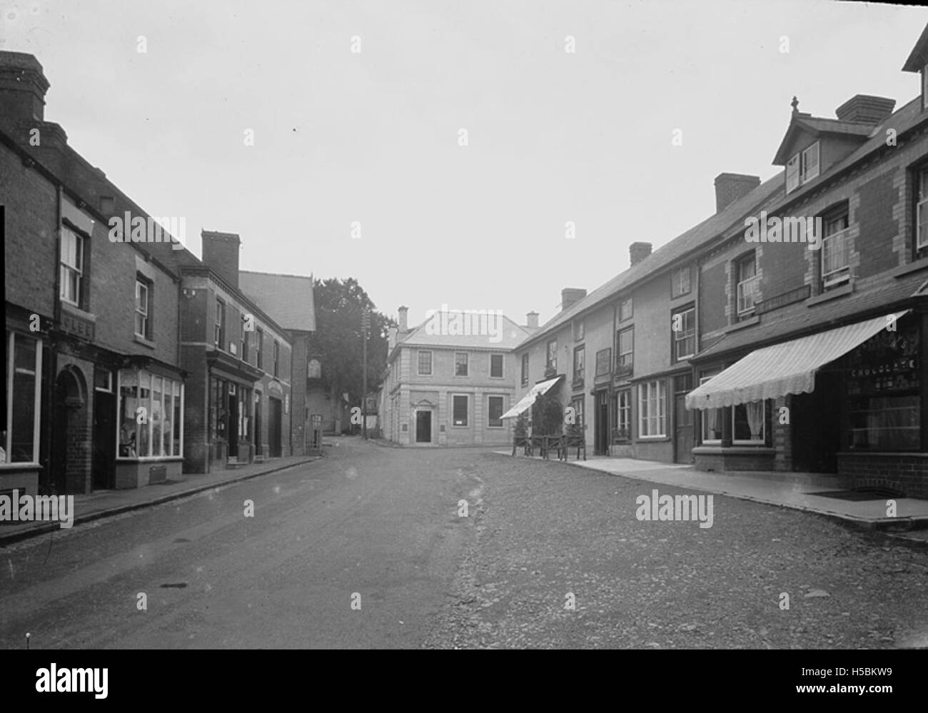Street scene in Clun, showcasing the town's architecture and local life ...