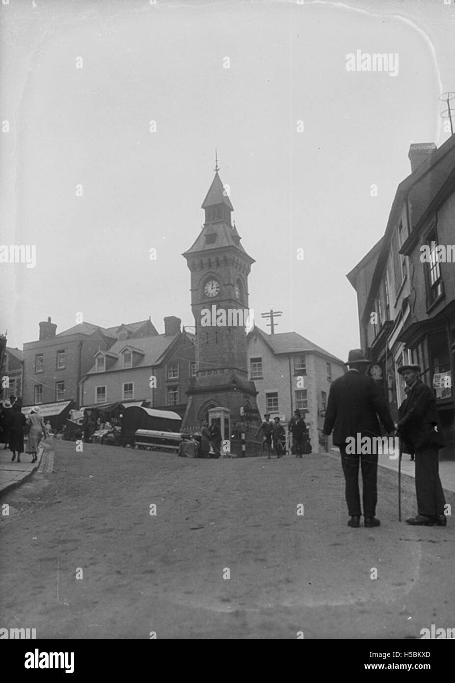 The Knighton town clock is a notable historical landmark located in the ...
