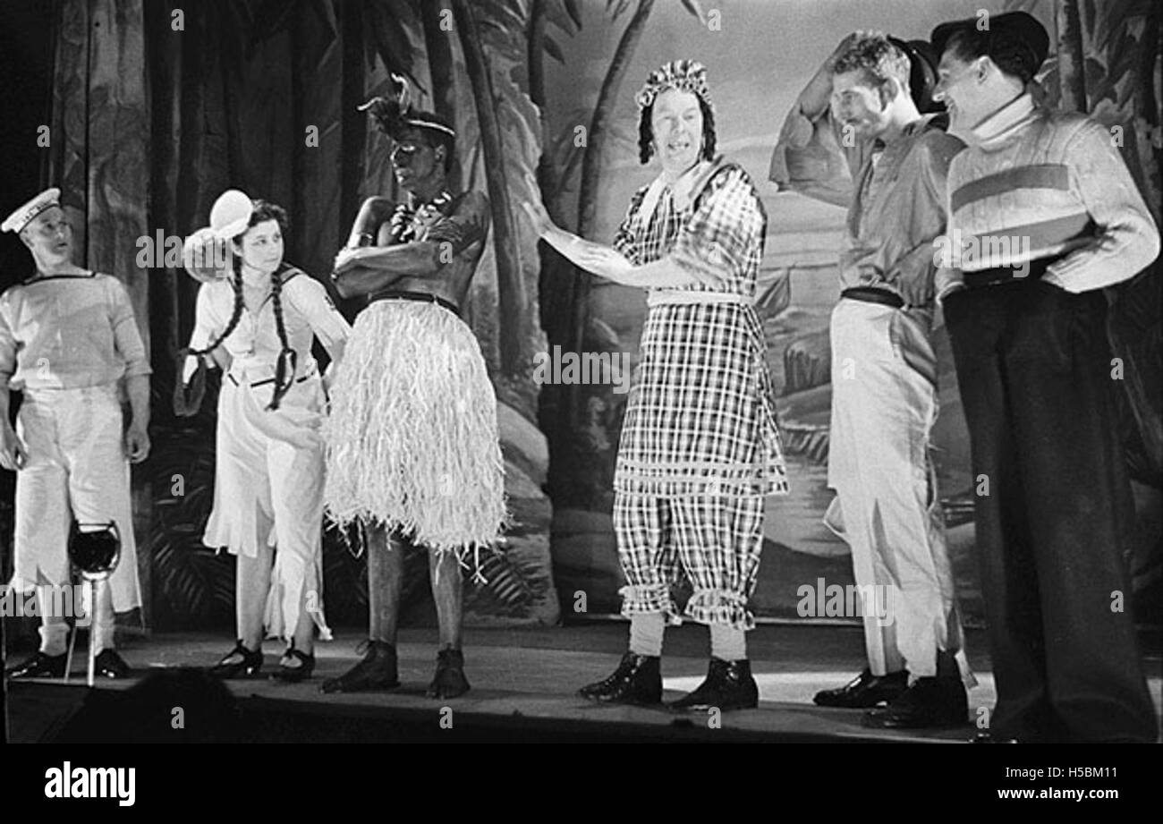 Walter Roberts' pantomime production of 'Robinson Crusoe' was performed ...