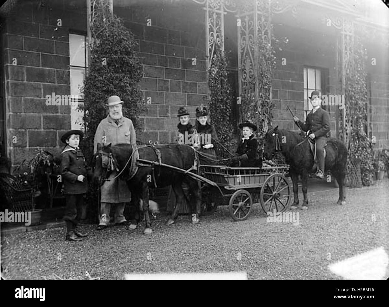 The Edwards family, from Nanhoron in Botwnnog, Wales, are depicted in ...